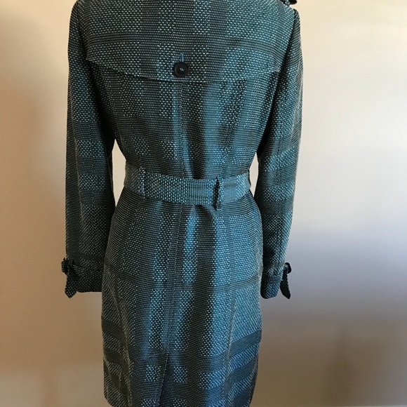 Burberry | Jackets & Coats | Authentic Burberry London Teal Woven Trenchcoat | Poshmark